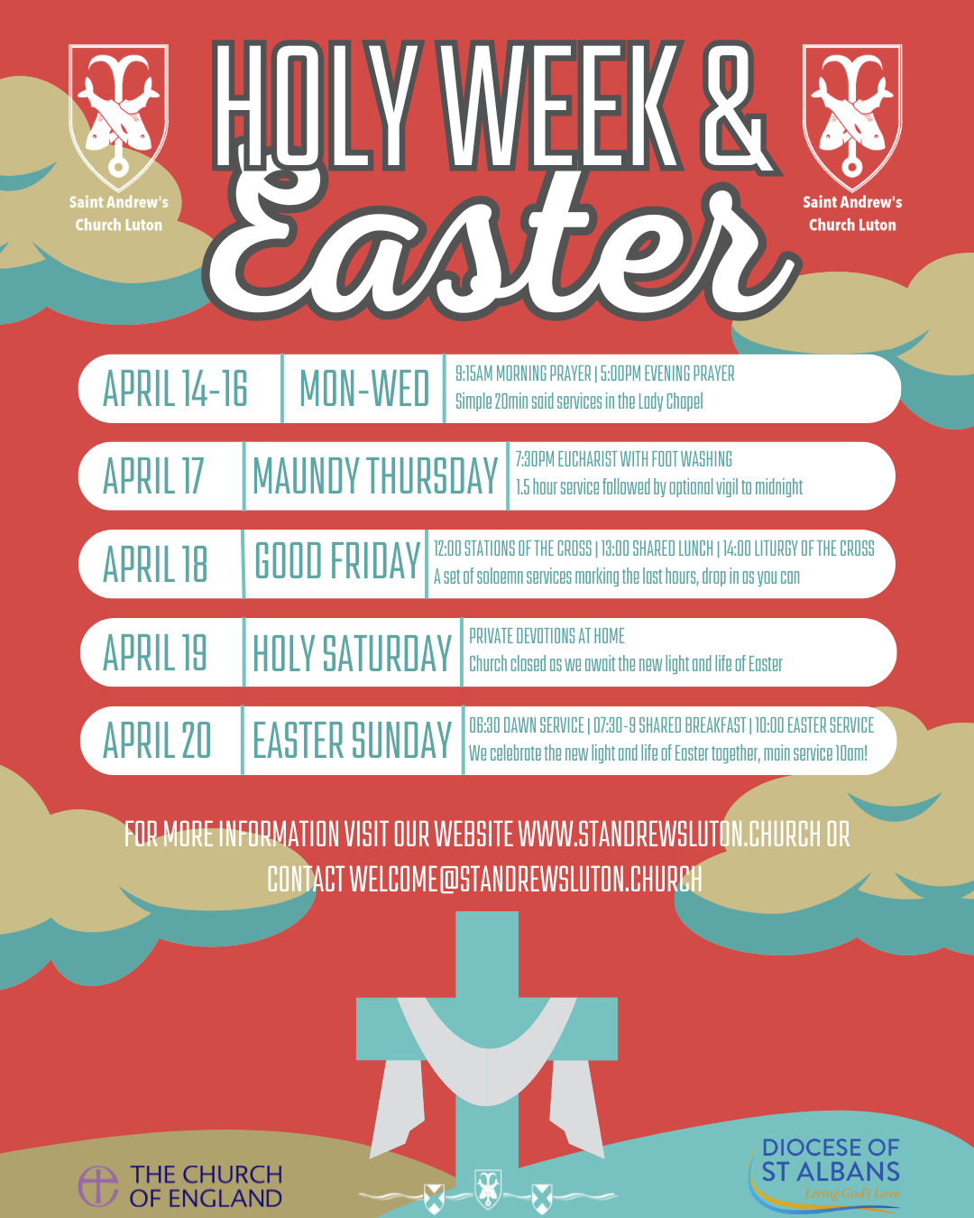 Holy Week and easter 2025 – St Andrew's Church, Luton